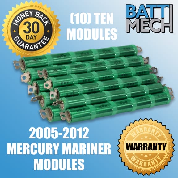 (10) 2005-2012 MERCURY MARINER BATTERY MODULES - BattMech