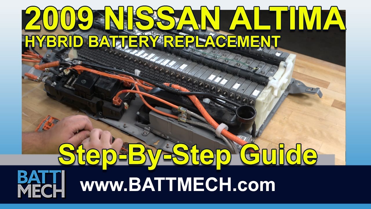 How to Replace & Repair a 2009 Nissan Altima Hybrid Battery Module Pack ...